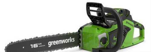 Цепная пила аккумуляторная GreenWorks GD40CS18K4