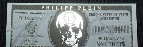 Philipp Plein. Фирменный доллар (с подписью)