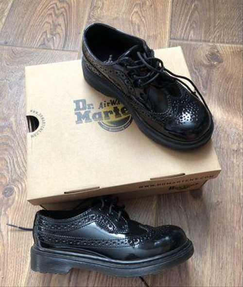 Dr martens туфли кожа оригинал детские