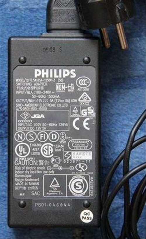 Адаптер питания к монитору philips SA165A
