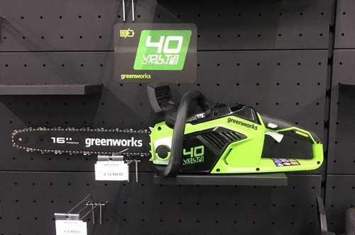 Пила цепная аккумуляторная G-MAX 40V greenworks