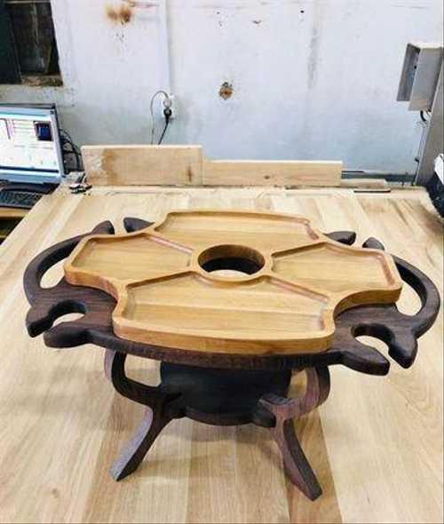 Столик для вина винница деревянная