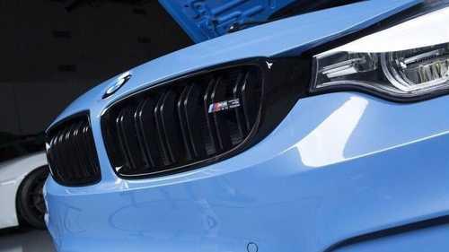 Черные Сдвоенные решетки радиатора BMW F30 M3 F32