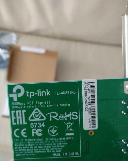 TP-LinkWi-Fi адаптер TP-link TL-WN881ND