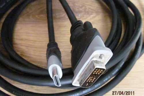 Кабель hdmi-DVI 5метров