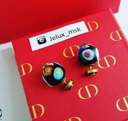 Серьги Dior Tribales из муранского стекла