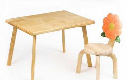 Стол и стул из массива сосны для ребёнка от 1.5 го