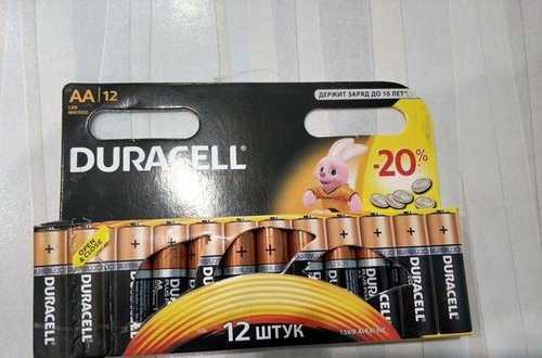 Батарейки duracell AA (пальчиковые)