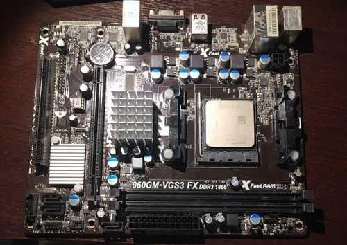 Asrock 960gm vgs3 fx нет изображения