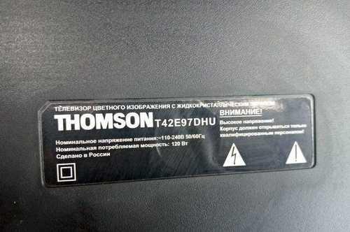 Телевизор Thomson T42E97DHU