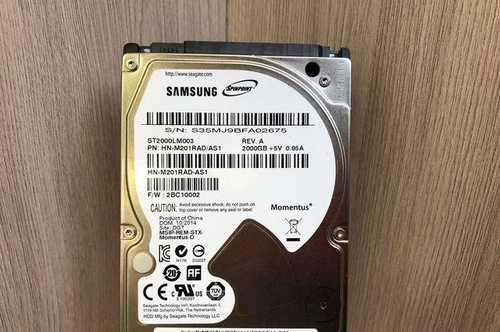 Жесткий диск Samsung HDD 2tb 2.5'' на ноутбук