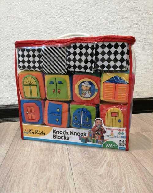 Мягкие кубики ks kids knock knock blocks