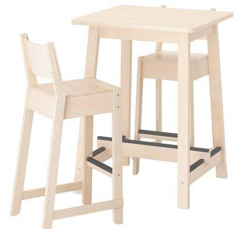 Барный стол и 2 стула Норрокер Икеа IKEA