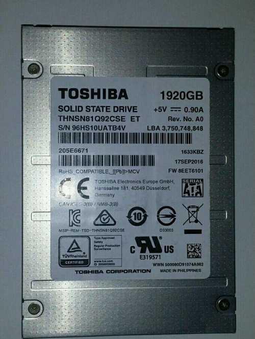 2TB SSD серверные SAMSUNG SanDisk Toshiba