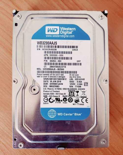 Жёсткий диск 320 GB для компьютера (WD3200aajs)