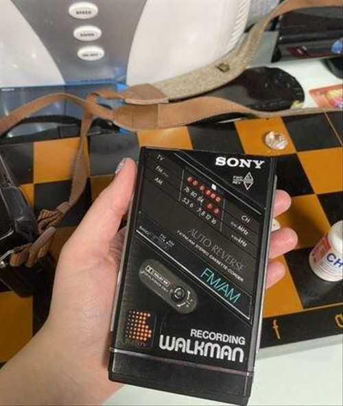 Кассетный плеер sony walkman WM-F202
