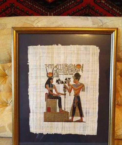 Картина в интерьер Египет папирус