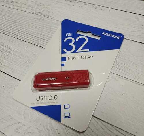 USB флешка 32GB Smartbuy Dock red