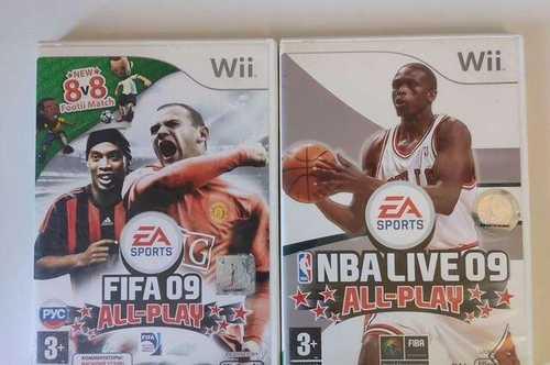 Fifa 09 + NBA 09 для Nintendo Wii