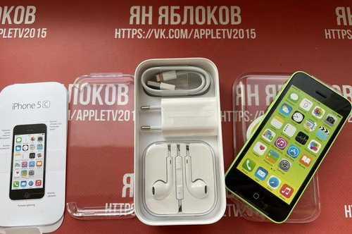 iPhone 5c 8Gb Green новый неактивирован рст