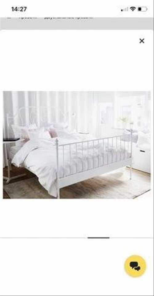 Кровать IKEA, Лейрвик 160х200