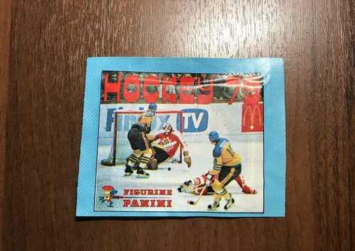 Наклейки panini чм по хоккею 1979 пакетик