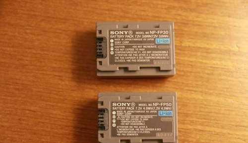 Аккумулятор батарея Sony NP-FP50 и NP-FP30