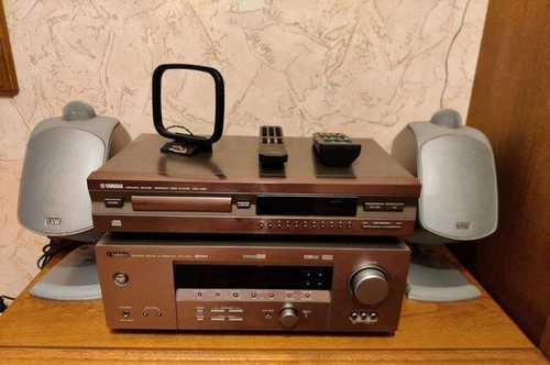Аудиосистема Yamaha (ресивер, CD и колонки)