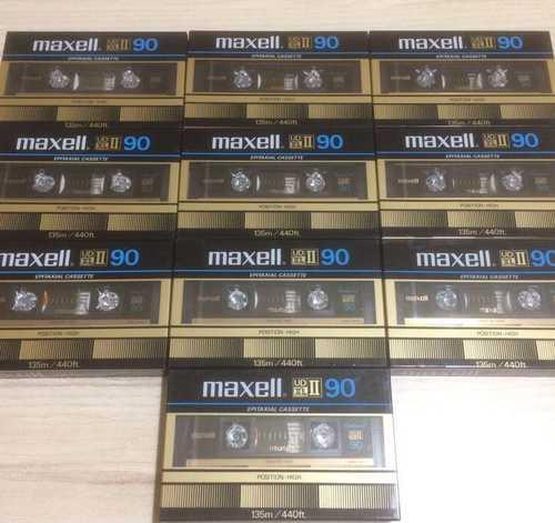 Аудиокассеты Maxell udxlii 90 (Япония) новые 10 шт