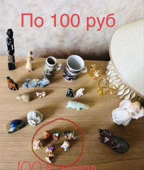 Фигурки, статуэтки, чашки декоративные, 22 шт