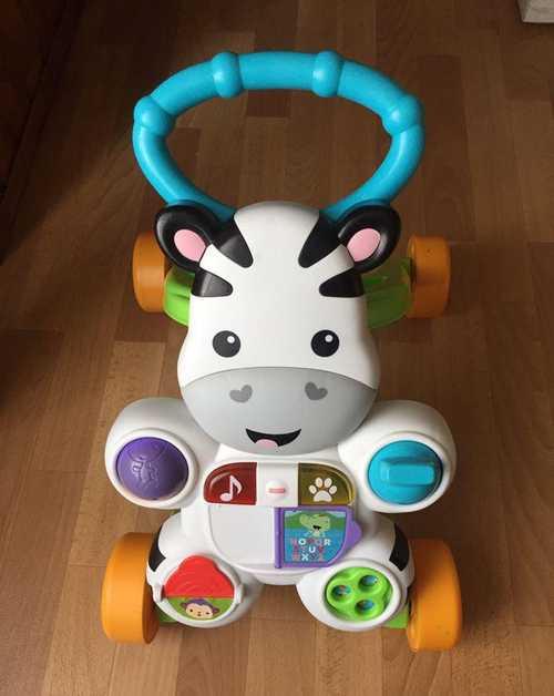 Музыкальная Игрушка -каталка Зебра