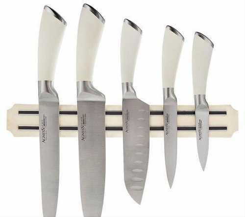 Agness набор ножей agness 6 пр.С магнитным держателем нерж.сталь