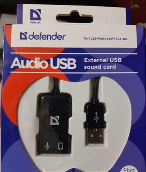 Внешняя звуковая карта Defender audio USB