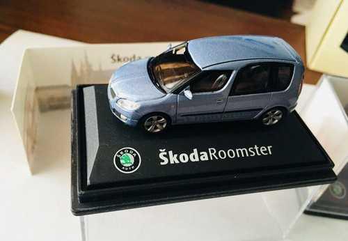 Skoda Roomster 1/72 Abrex VW Polo 1/87 дилерский