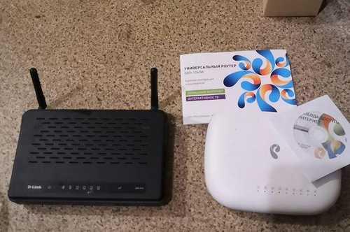 Продам 2 роутера d-link,ростелеком qbr-1040w
