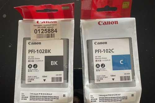 Canon PFI-102BK / PFI-102C