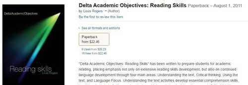 Delta Academic Objectives Reading Skills Rogers ан