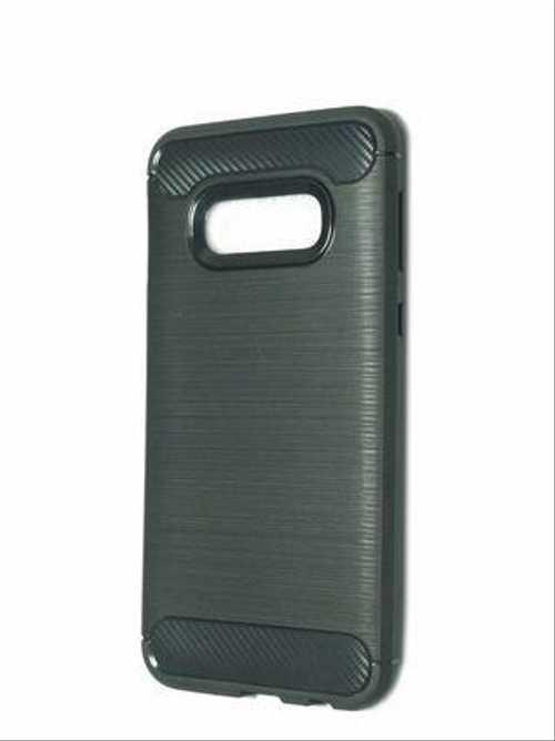 Чехол-накладка для Samsung G970 S10 E becation carbon fiber TPU antishock черный