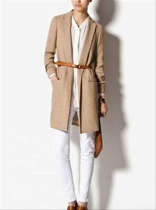 Тренч из льна Massimo dutti