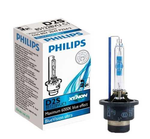 Лампа ксенон Philips D2S Blue Vision Ultra 85122BV