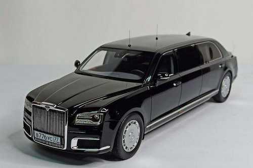 Aurus Senat L700 Limousine Black 1:18 Выпуск 300шт