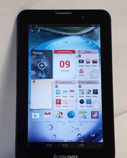 Планшет Lenovo IdeaTab A3000 4GB 3G Black
