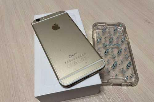 IPhone 6 64Gb Gold Ростест Все работает Чехол Стек