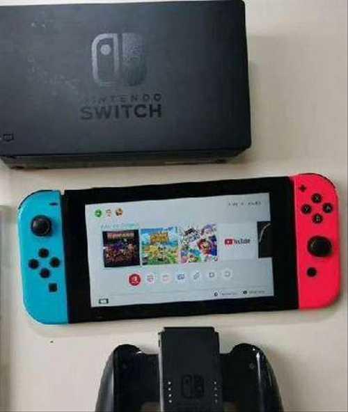 Nintendo switch + 3 игры