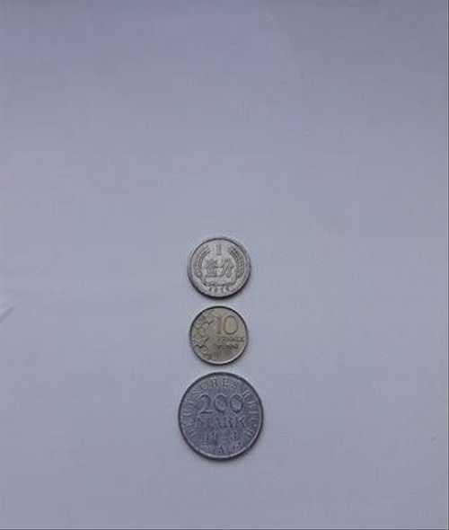 Набор монет Германия,Финляндия,Китай