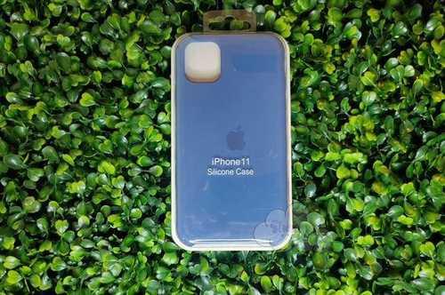 Чехол для iPhone 11 Silicon case Синий