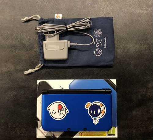 Nintendo 3DS XL Blue + Black (чехол, адаптер)