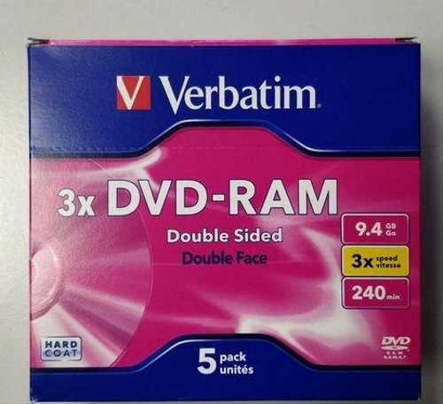 Болванки DVD-RAM Verbatim 9.4 Gb