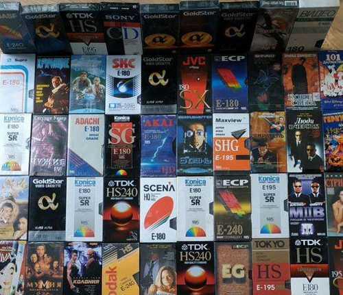 Кассеты VHS разных фирм производителей б/у
