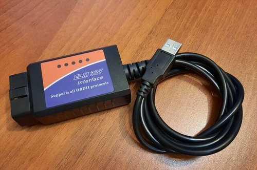 Адаптер ELM 327 Interfase USB - OBD2 сканер obdii